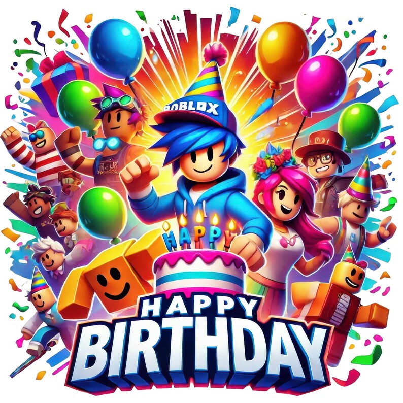 Roblox Happy Birthday, Roblox PNG, Roblox SVG, Roblox Clipart, Roblox ...