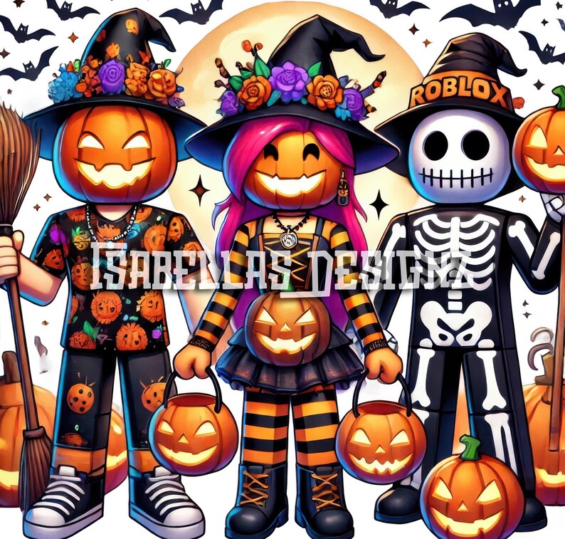 Roblox png, Roblox svg Mega Bundle Roblox Prints Roblox Halloween ...
