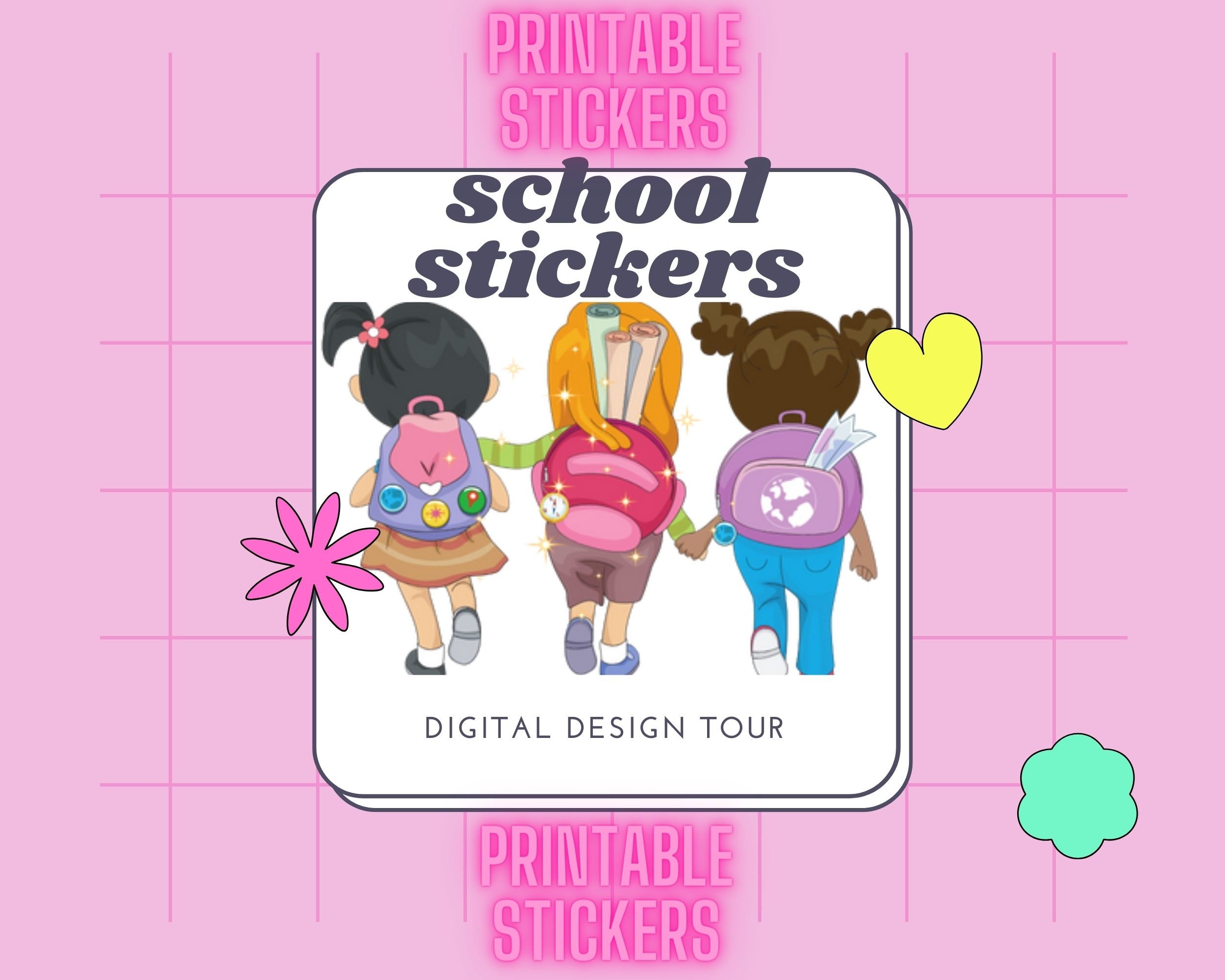 School Stickers , Digital Planner Stickers , Teacher Digital Planner ...