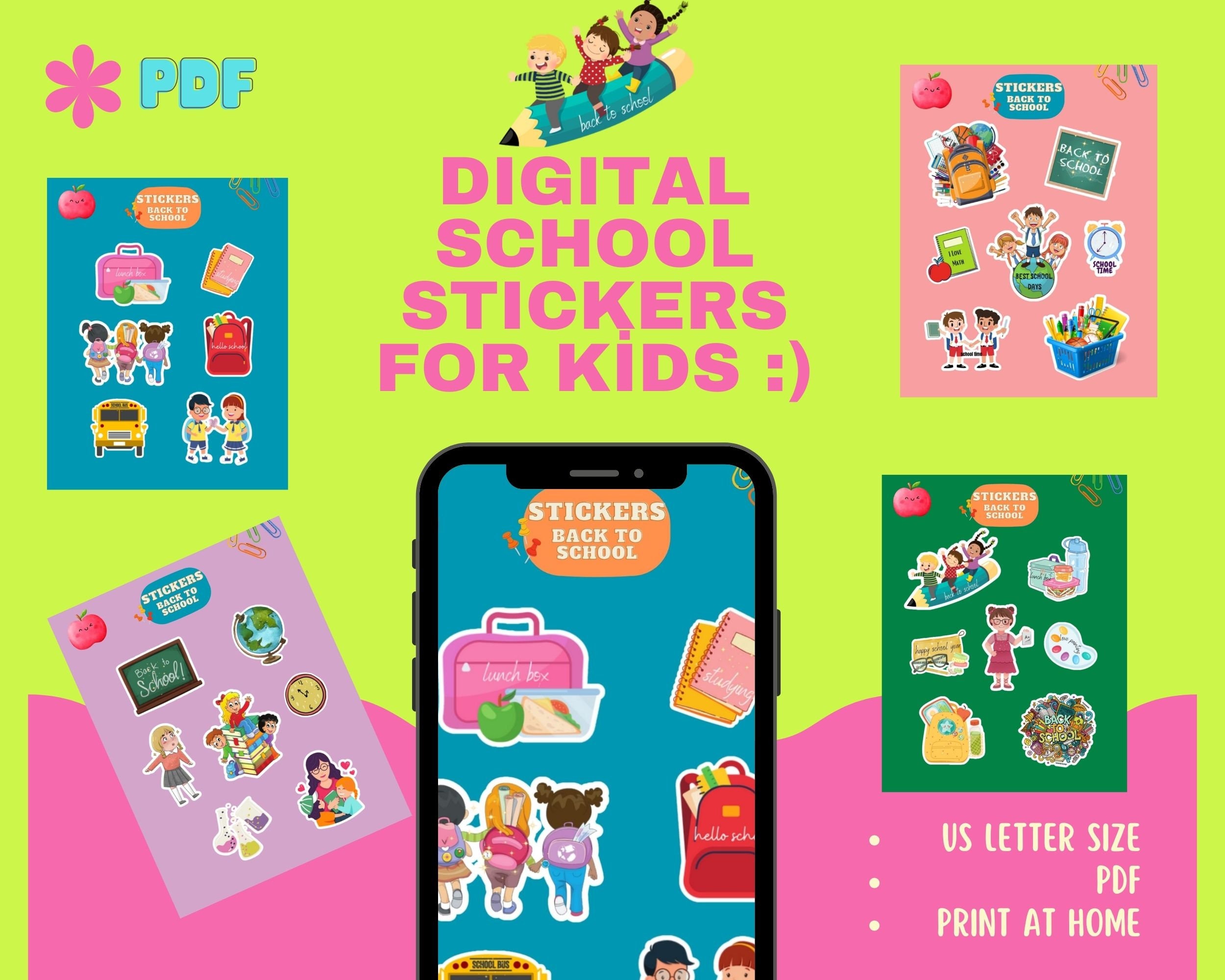 School Stickers , Digital Planner Stickers , Teacher Digital Planner ...