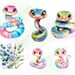 Baby Snakes Clipart Set, Watercolor Clipart, Baby Gift, Nursery ...