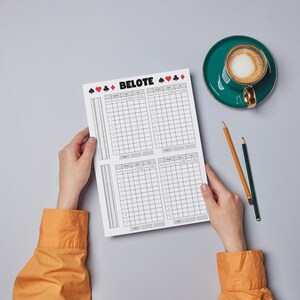 PDF Imprimable pour Compter les Points à la Belote - Etsy France