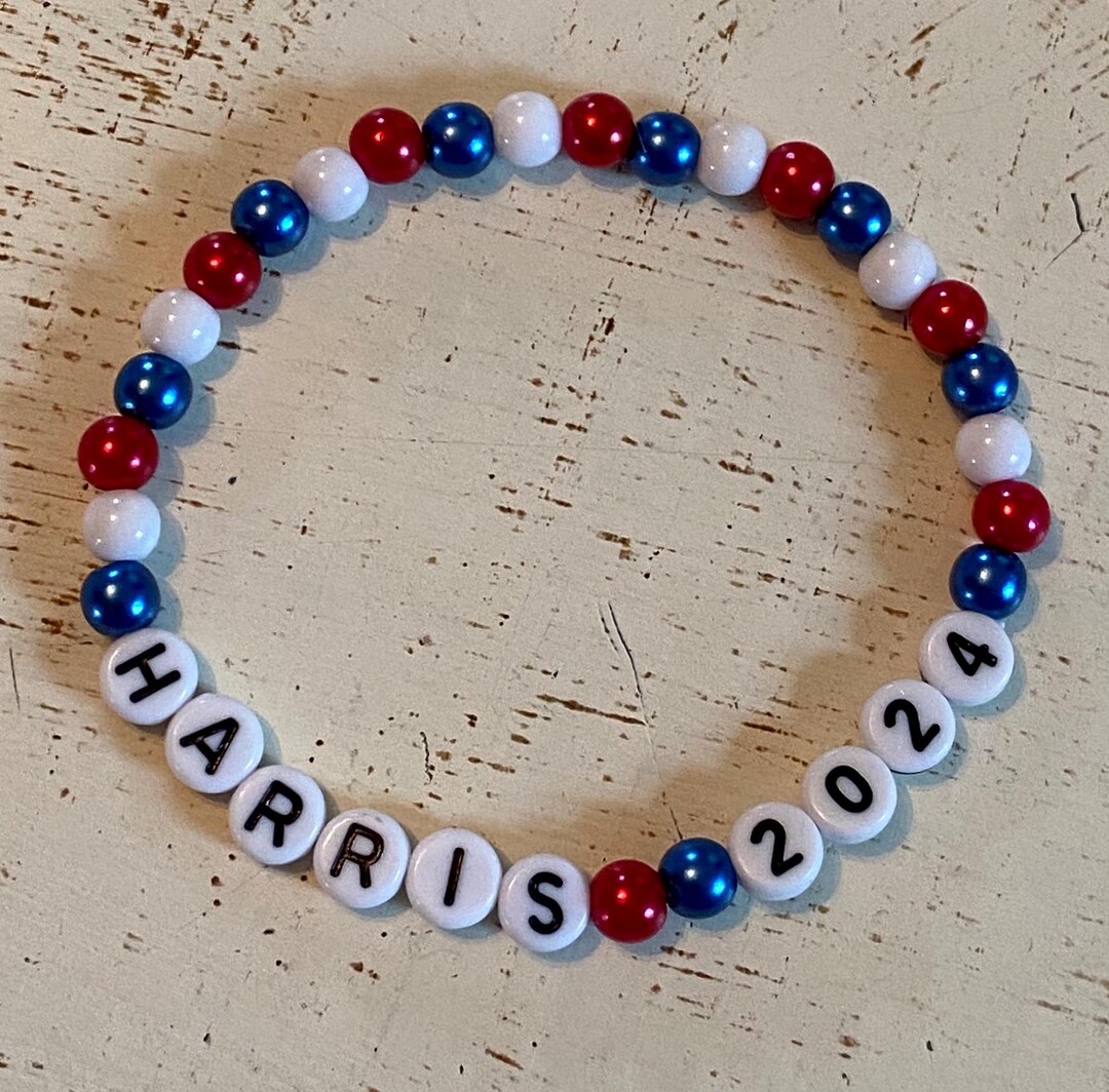 Kamala Harris 2024 Political Friendship Bracelet SEMI-CUSTOM - Etsy