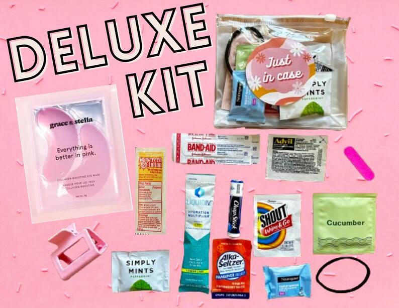 Girls Weekend Kit, Bach Trip Favors, Travel Kit, Hangover Kit, Recovery ...