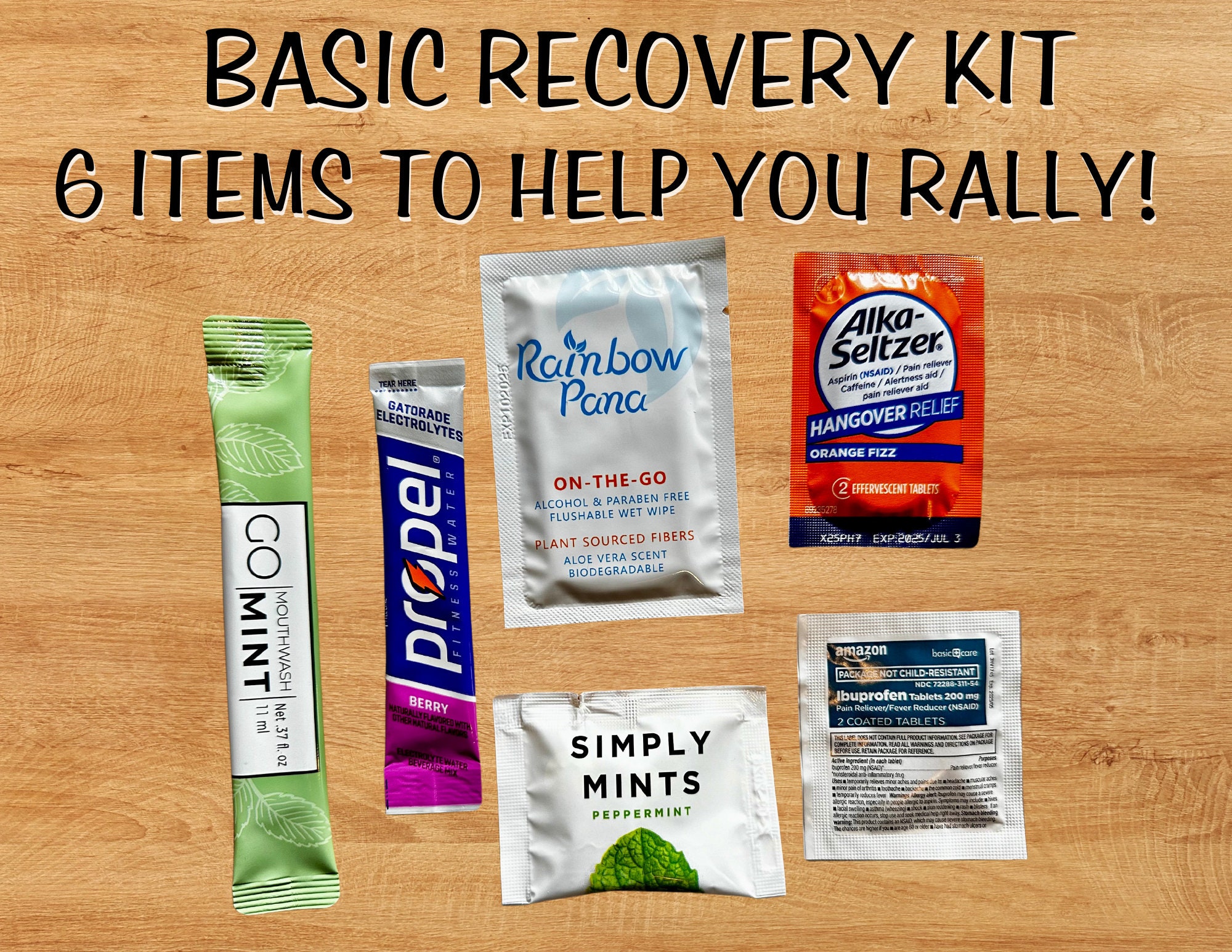 Hangover Kit, Recovery Kit, Essentials Kit, Bach Party Favors, Girls ...