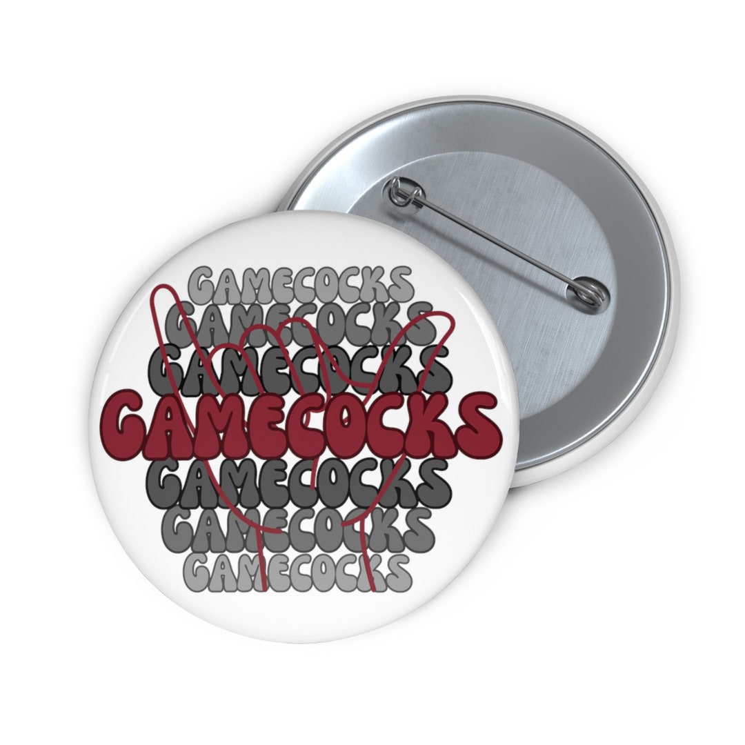 University of South Carolina Gamecock Button, Spurs up Football Pin ...