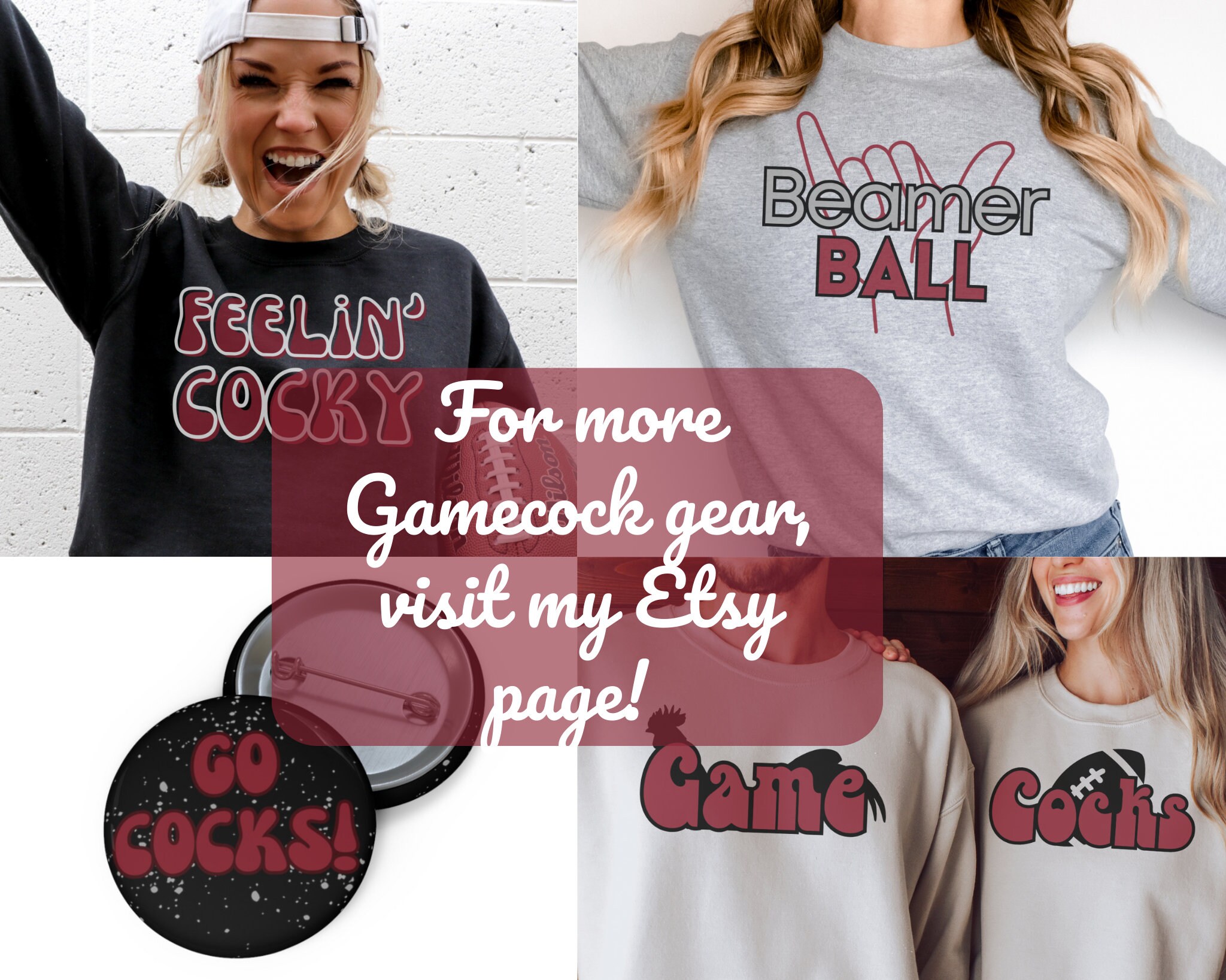 Beamer Ball University of South Carolina Gamecock Football Button ...