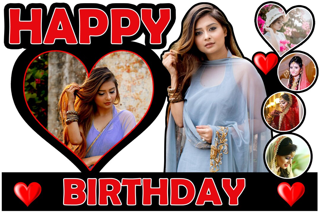 Shri Kanth Art Customized Happy Birthday Photo Framewall - Etsy Shri Kanth Art Customized Happy Birthday Photo Framewall - Etsy