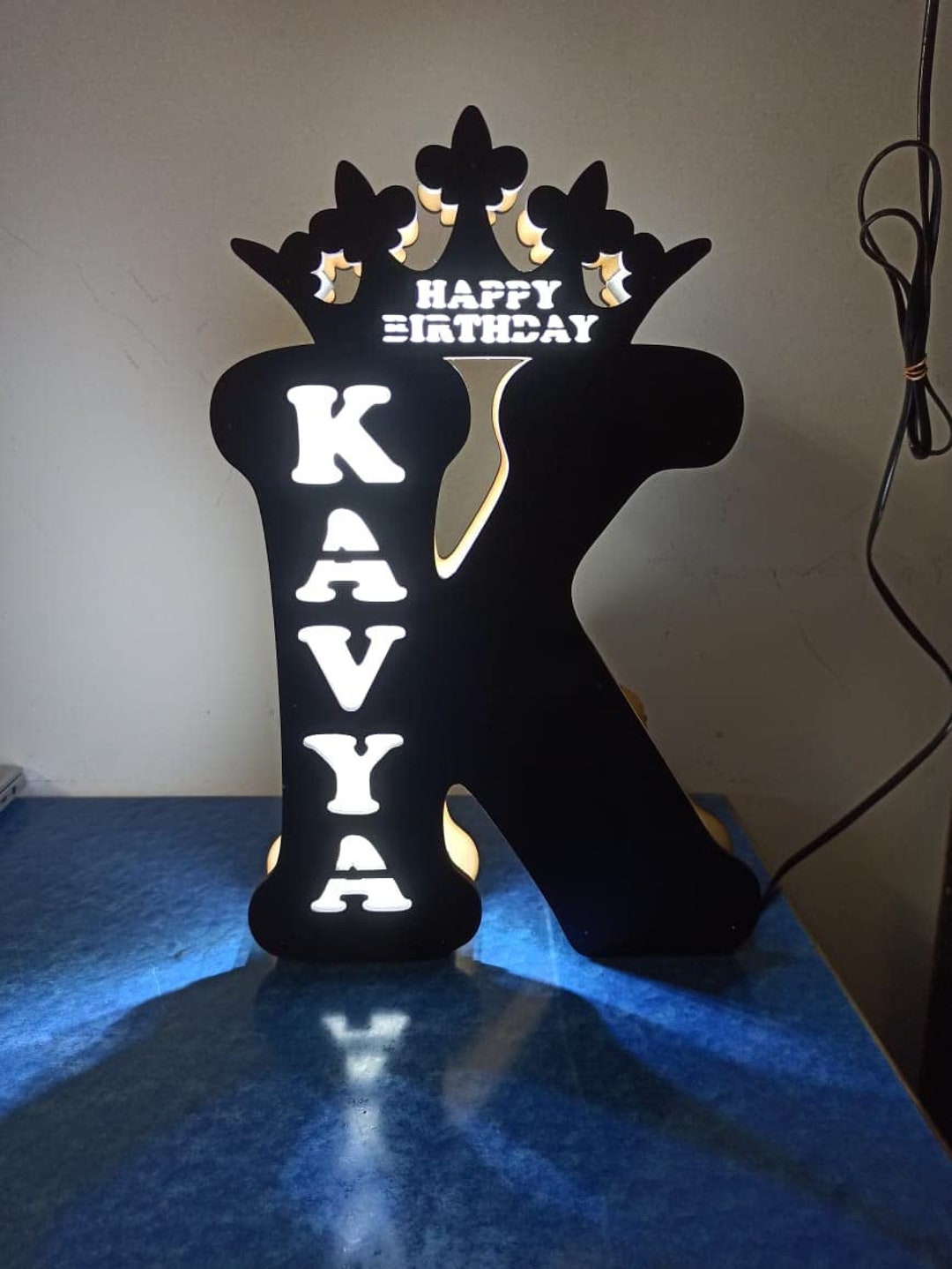 Shri Kanth Art® Wooden Alphabet LED Lamp Customized Wooden - Etsy Shri Kanth Art® Wooden Alphabet LED Lamp Customized Wooden - Etsy