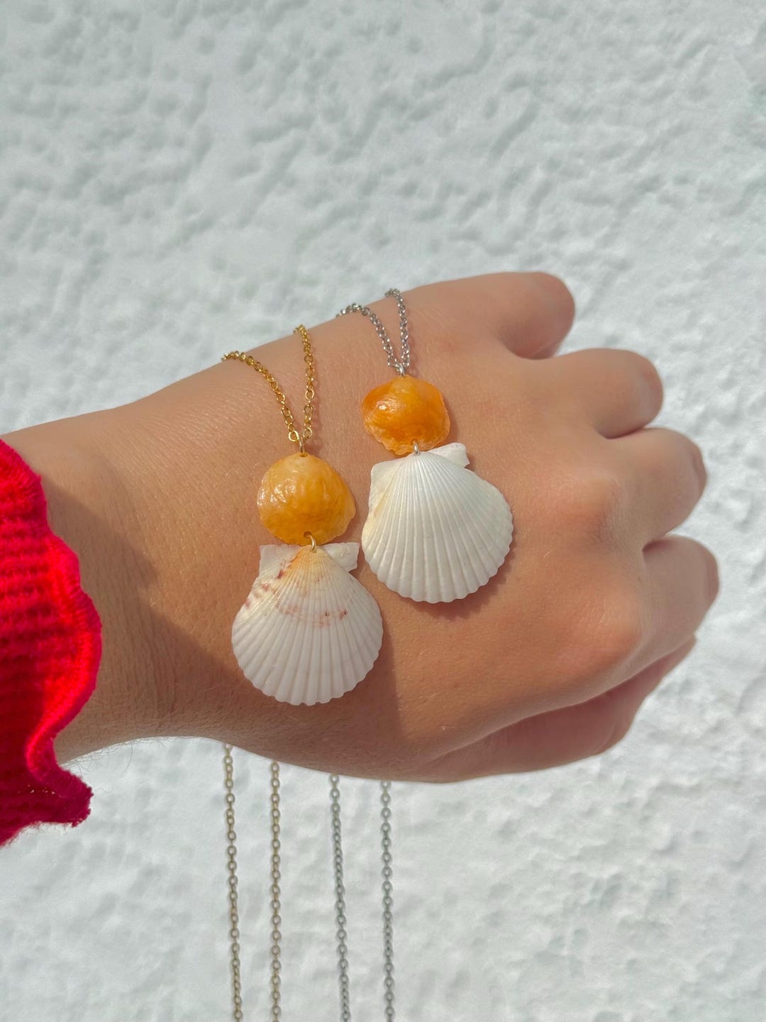 Jingle Shell & Scallop Shell Neclace - Etsy