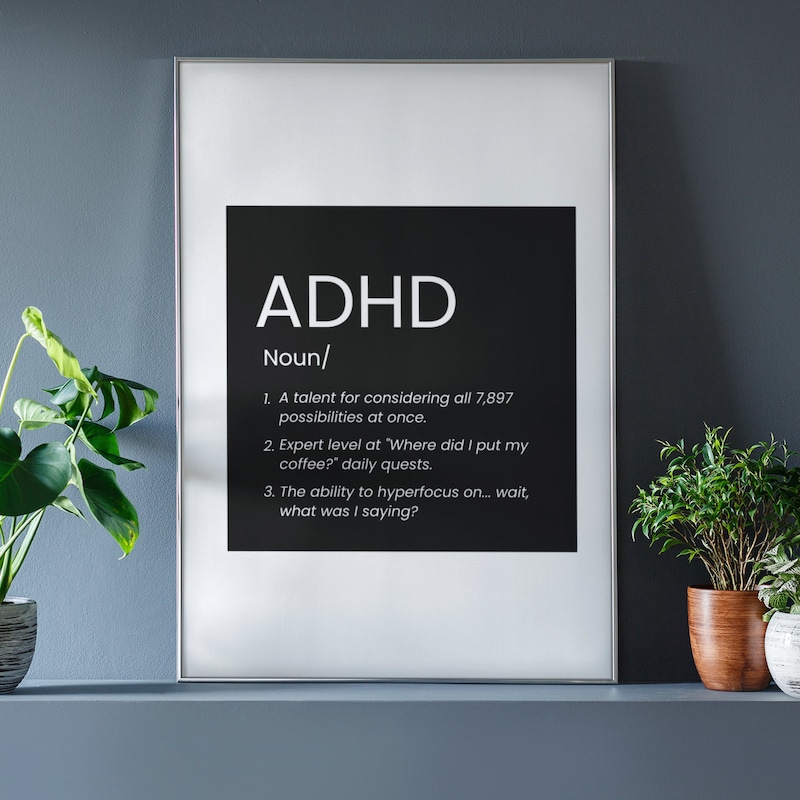 Adhd Posters - Etsy