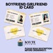 Boyfriend Girlfriend Custom ID CARD PVC - Etsy
