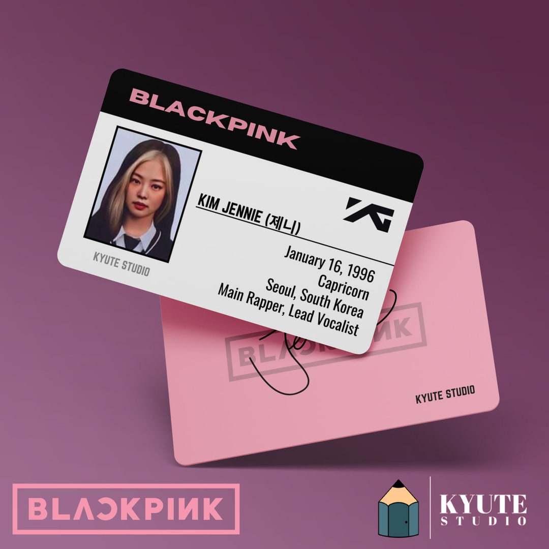 BLACKPINK ID Cards Photocards Pvc - Etsy
