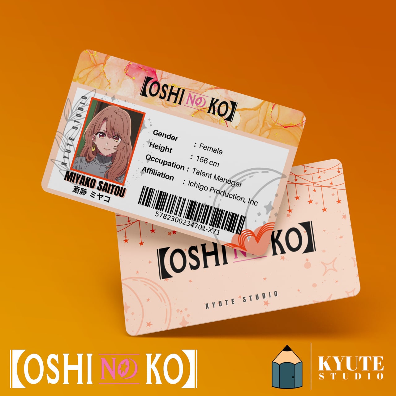 Oshi No Ko ID Cards Photocards Pvc - Etsy