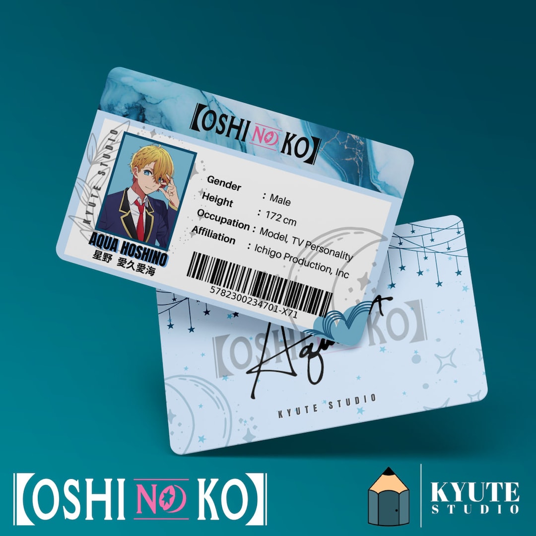 Oshi No Ko ID Cards Photocards Pvc - Etsy
