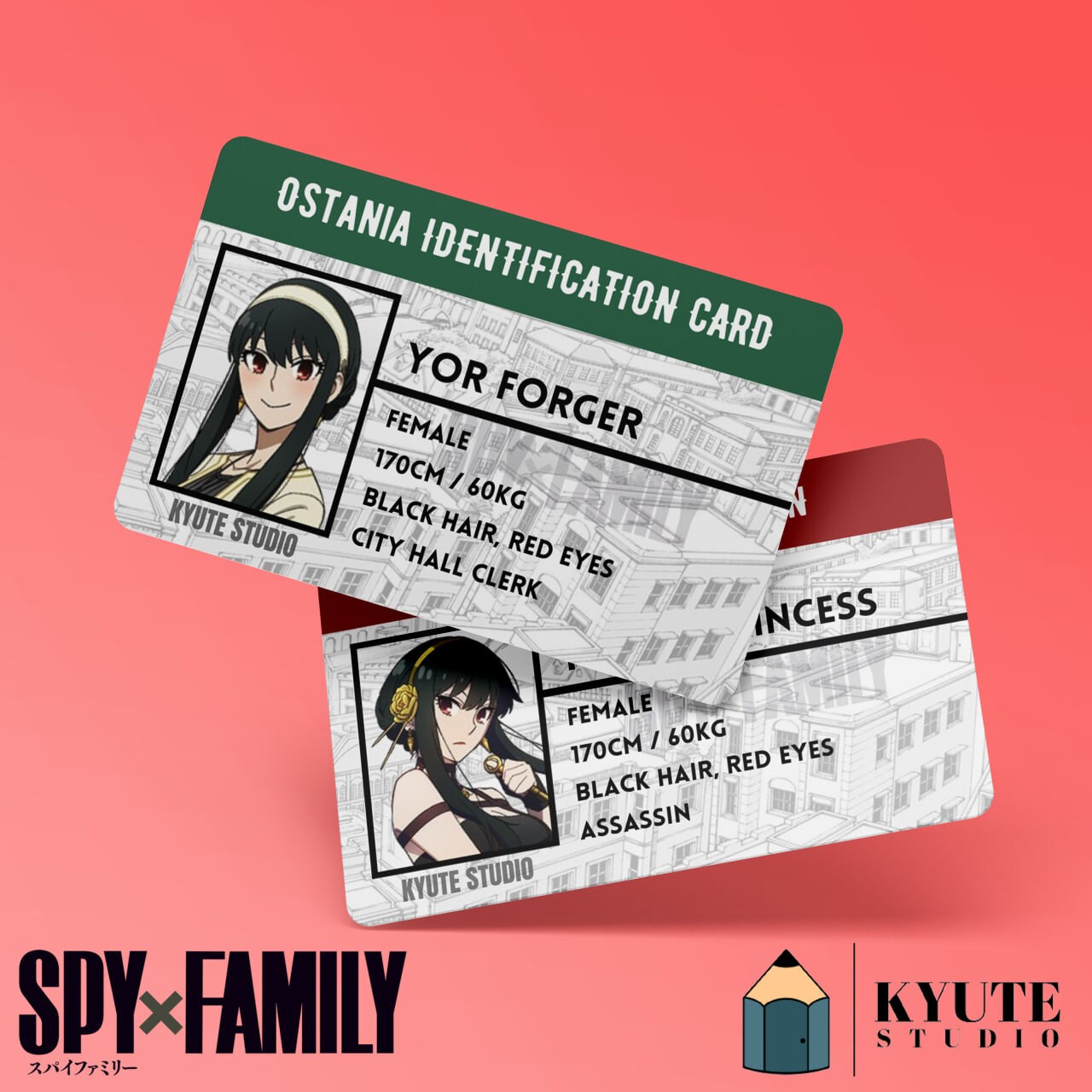 SPY X FAMILY ID Cards Photocards Pvc - Etsy