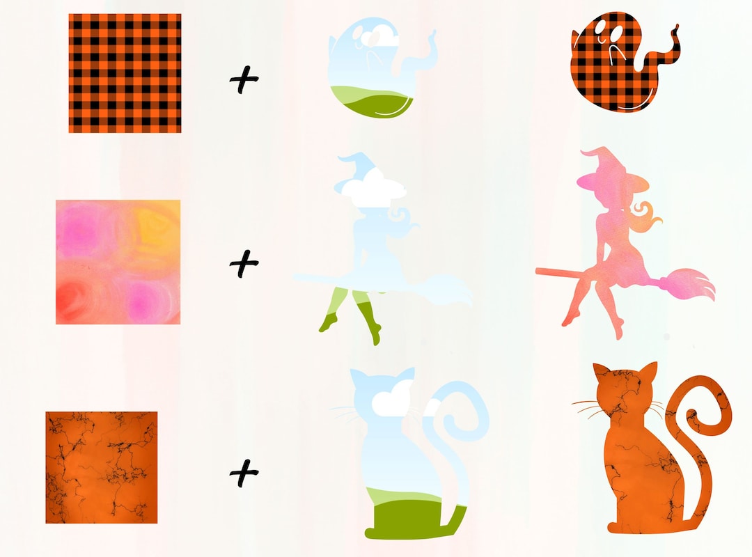 Halloween Canva Frame Bundle,editable Canva Frame Template Cute ...