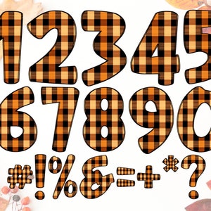 Plaid Doodle Letters Alphabet PNG Bundle,thanksgiving Sublimation Alpha ...