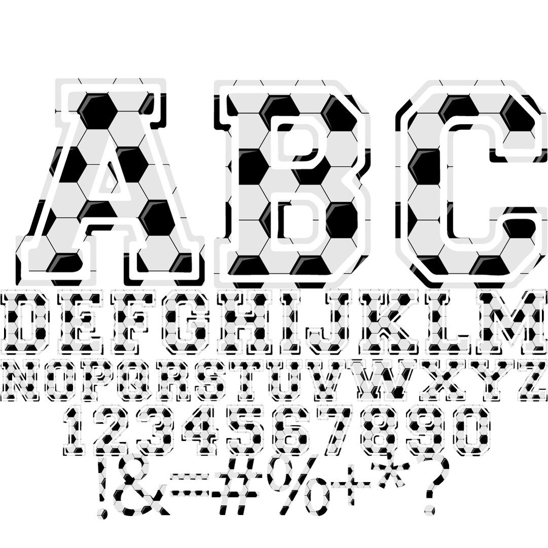 Soccer Letters Alphabet Set , Sport Alpha Png Bundle, Varsity Sport ...