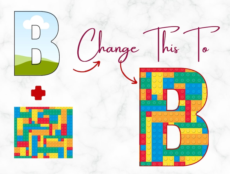 Fill Your Own Doodle Letters on CANVA With Commercial Use Allowed. Drag ...