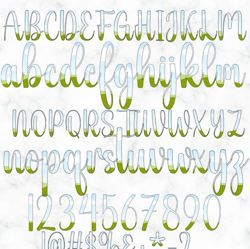 Cute Script Font Canva Letters Frame Templates, Make Your Own Name ...