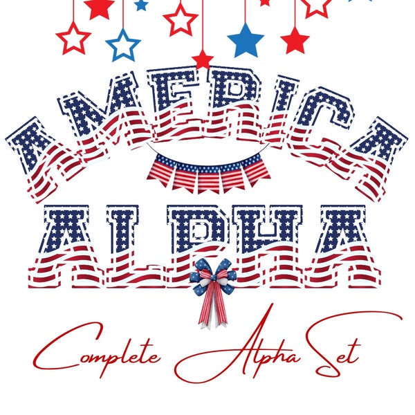 Patriotic Letters - Etsy