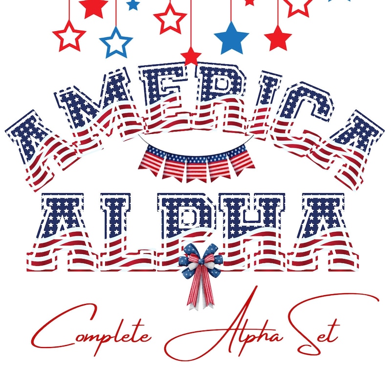 Patriotic Letters - Etsy