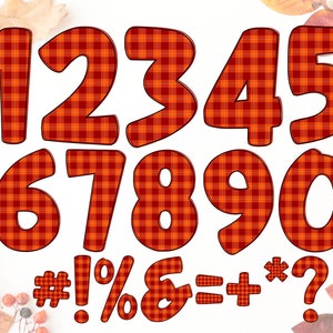 Plaid Doodle Letters Alphabet PNG Bundle,thanksgiving Sublimation Alpha ...