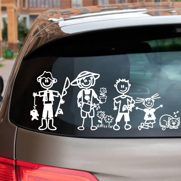 Family Car Stickers - Etsy