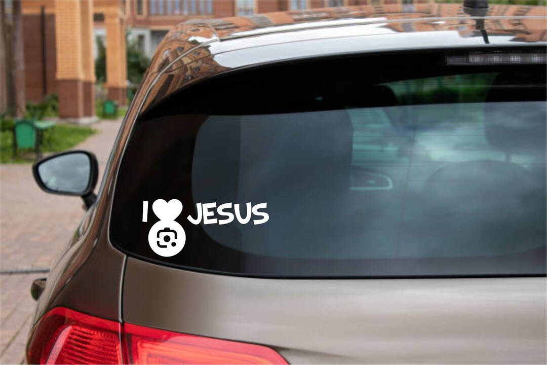 I Love Jesus Decal for Car Truck Laptop Etc. - Etsy