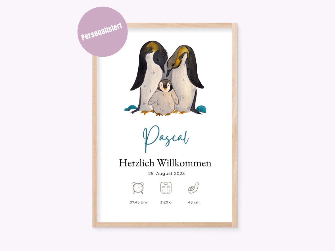 Birth Poster Name Poster Personalized Gift for Expectant - Etsy