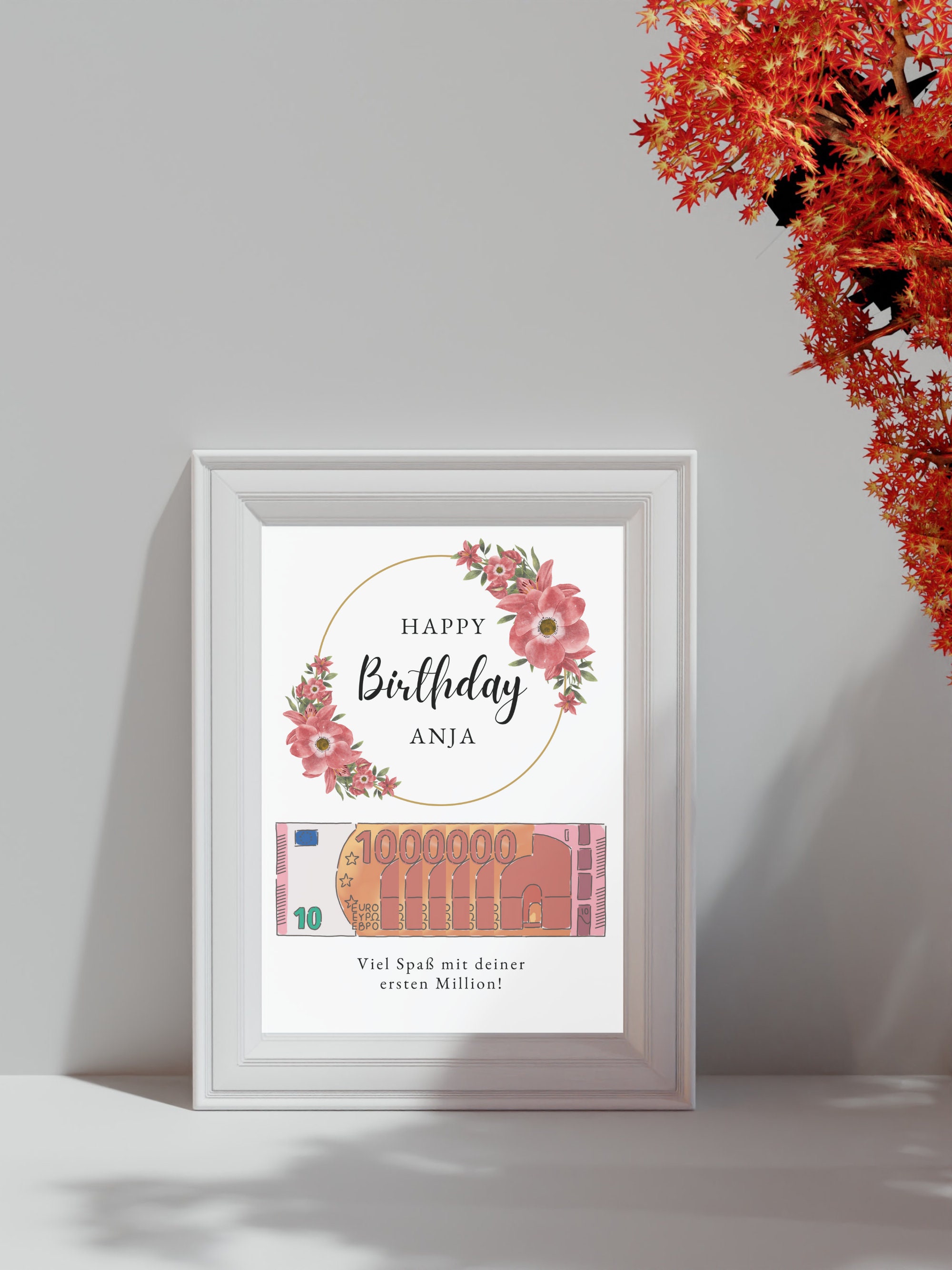 Money Gift Birthday Personalized Your First Million Birthday, Money ...