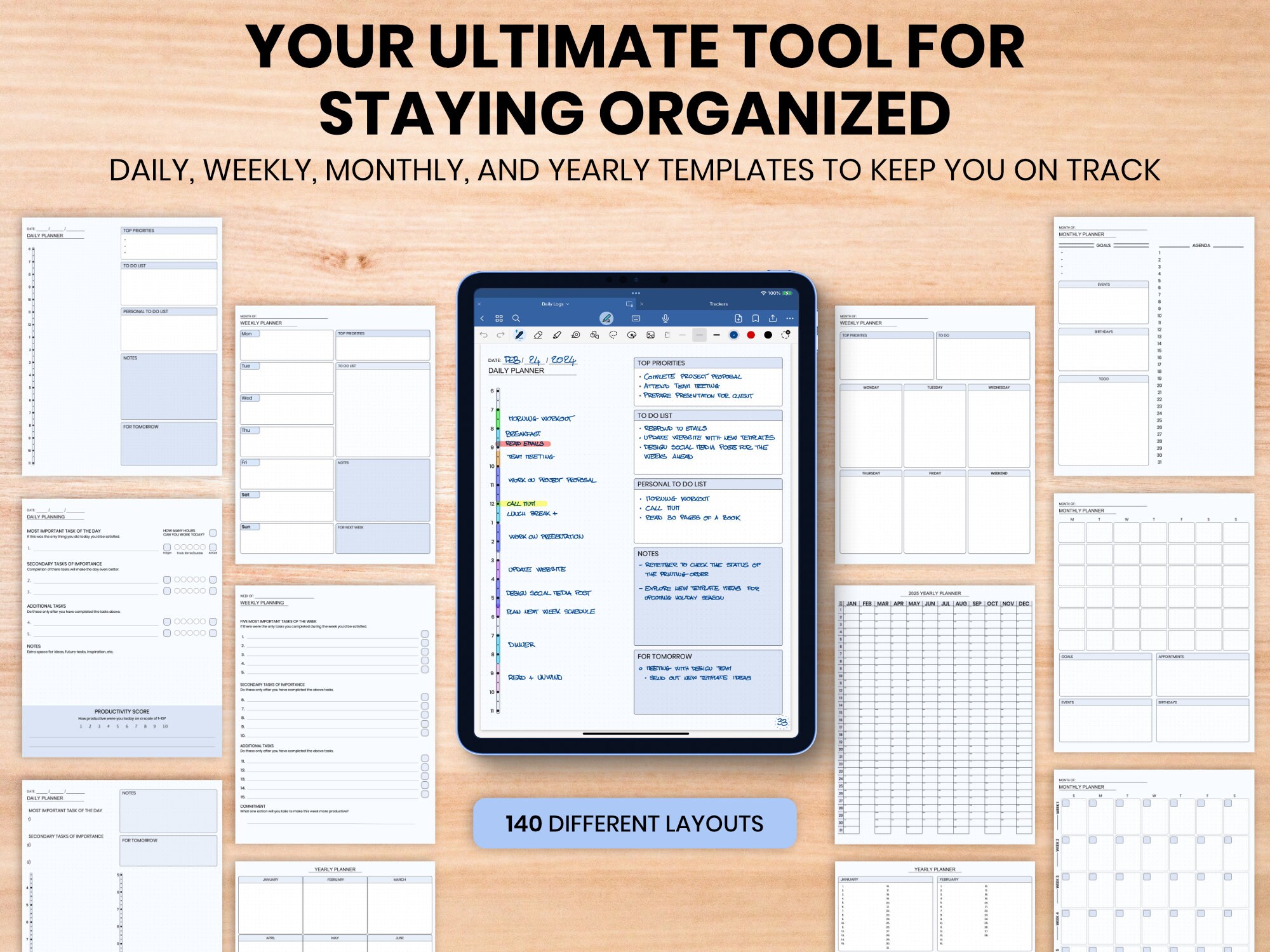 Complete Bullet Journal Premade Template Pack for Goodnotes and iPad ...