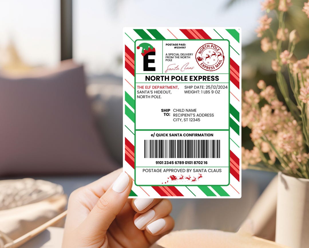 Package From Santa Label - Etsy