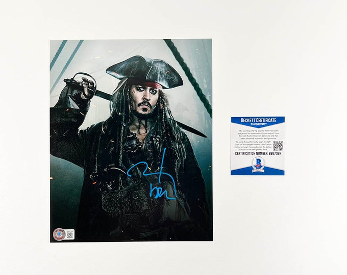 Johnny Depp 8x10 Inch Photo Signed Autographed Authentic Beckett BAS ...