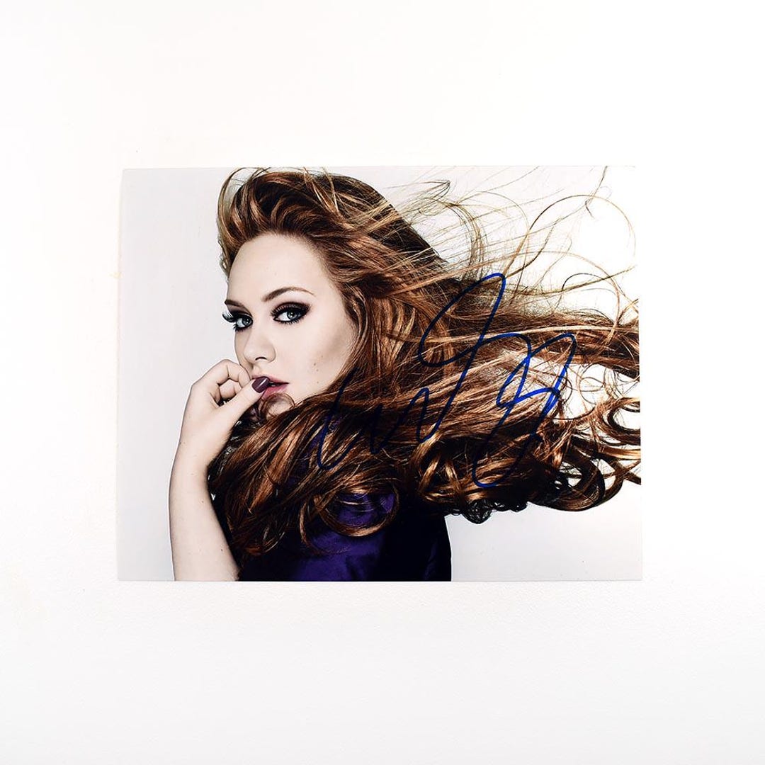 Adele 8x10 Inch Photo Signed Autographed Authentic COA - Etsy