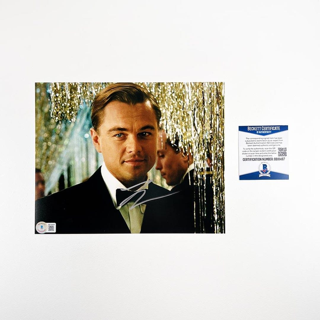 Leonardo Dicaprio 8x10 Inch Photo Signed Autographed Authentic Beckett ...