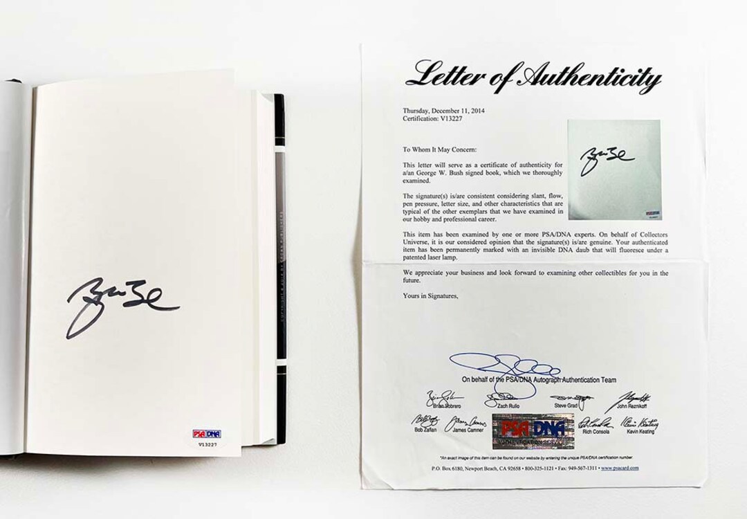 George W Bush 41 A Portrait of My Father Book Signed Autographed ...