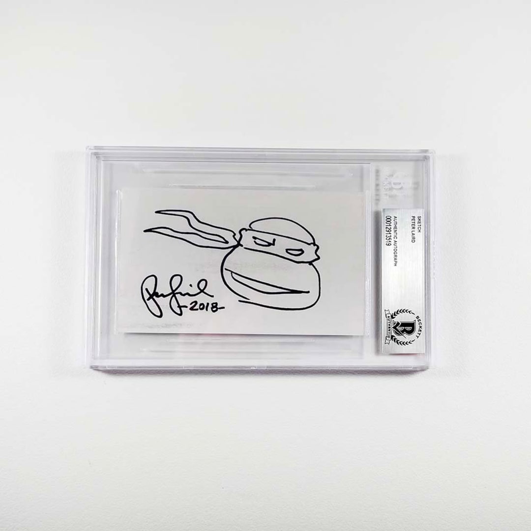Peter Laird Teenage Mutant Ninja Turtles TMNT 3x5 Card Signed ...