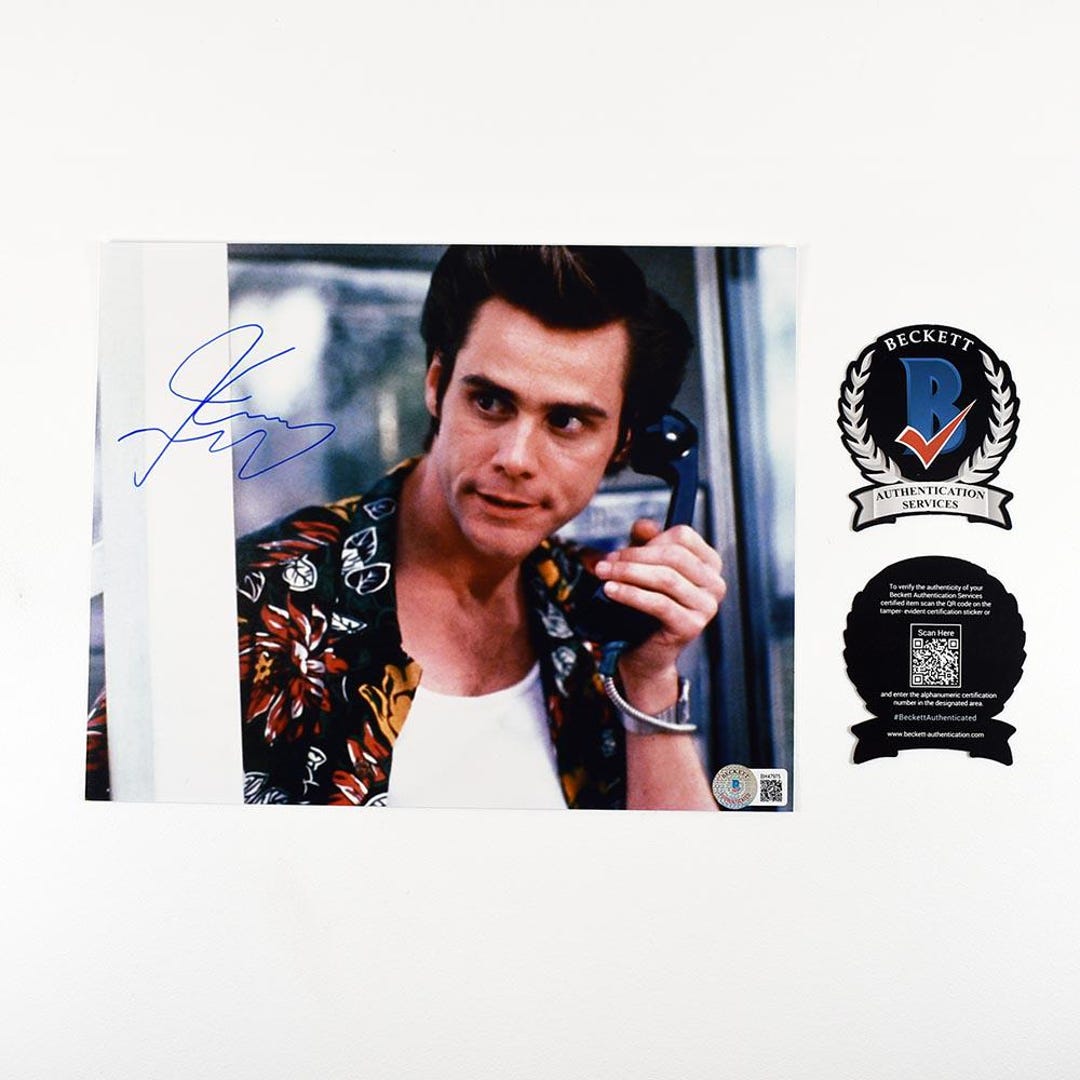 Jim Carrey 8x10 Inch Photo Signed Autographed Authentic Beckett BAS - Etsy