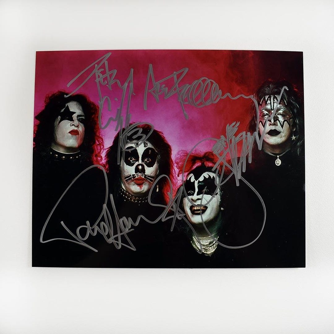 KISS Band Outtake 8x10 Inch Photo Signed Autographed Authentic COA ...