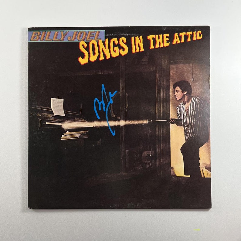 Billy Joel Songs in the Attic Record Album LP Signed Autographed ...