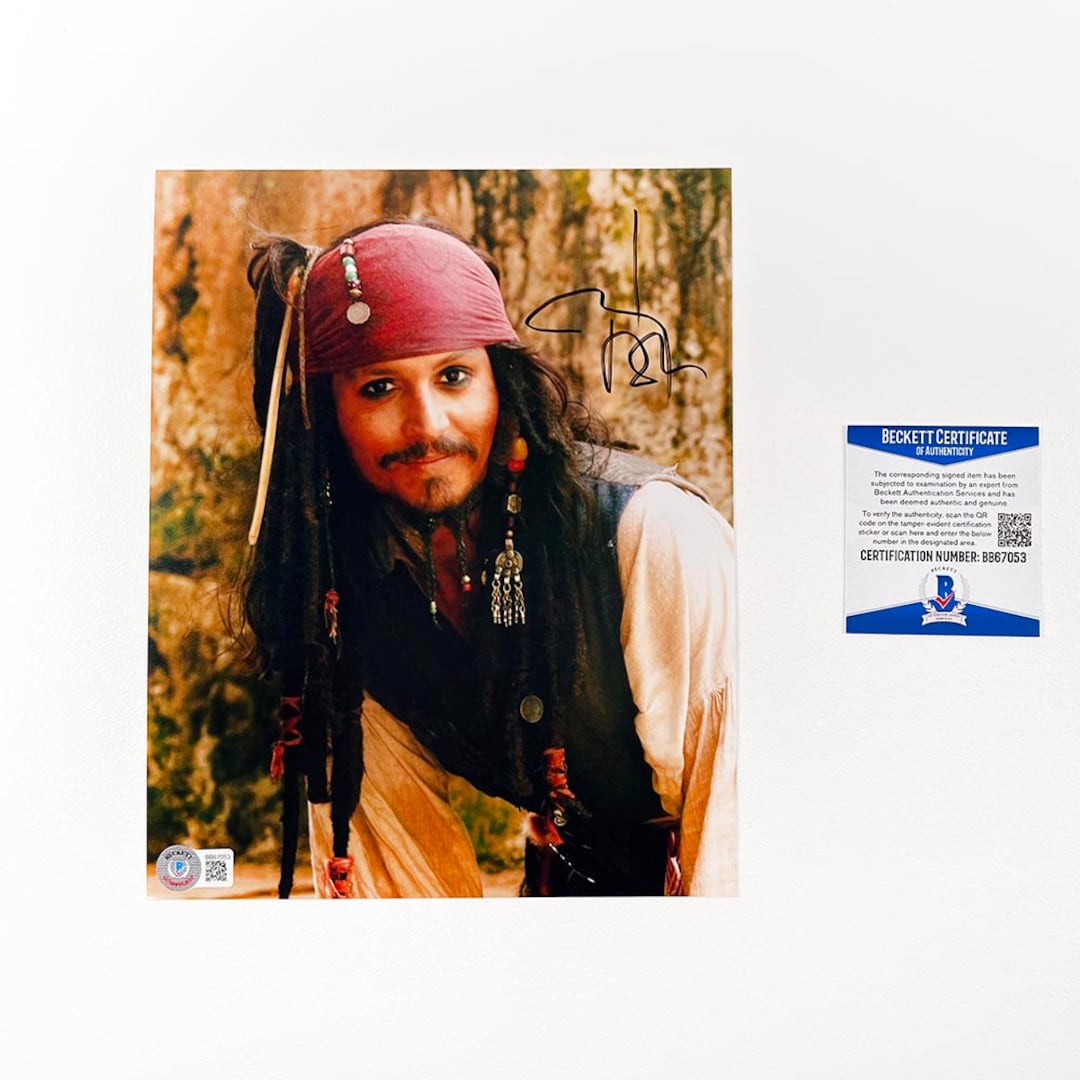 Johnny Depp 8x10 Inch Photo Signed Autographed Authentic Beckett BAS ...
