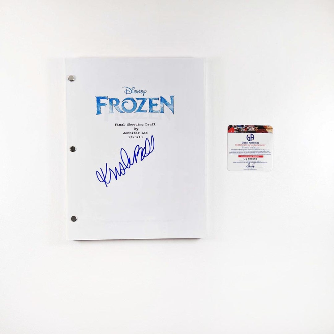 Kristen Bell Script Signed Autographed Authentic COA - Etsy