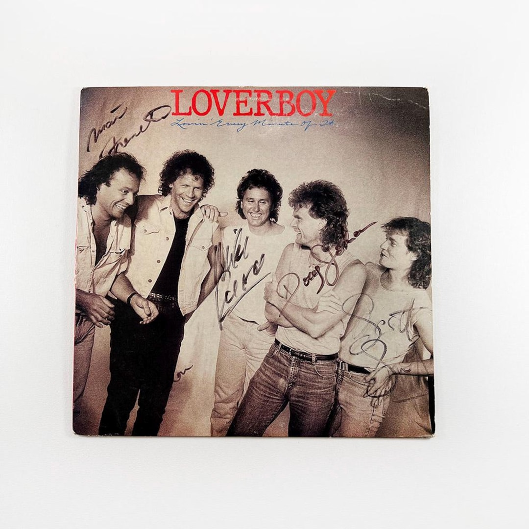 Loverboy Mike Reno, Paul Dean, Scott Smith, Matthew Frenette, Doug Johnson Record Album LP ...