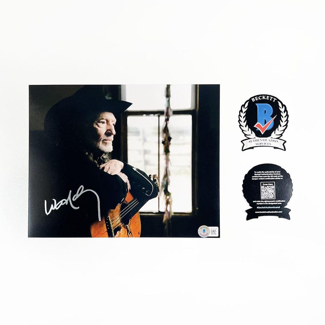 Willie Nelson 8x10 Inch Photo Signed Autographed Authentic Beckett BAS ...
