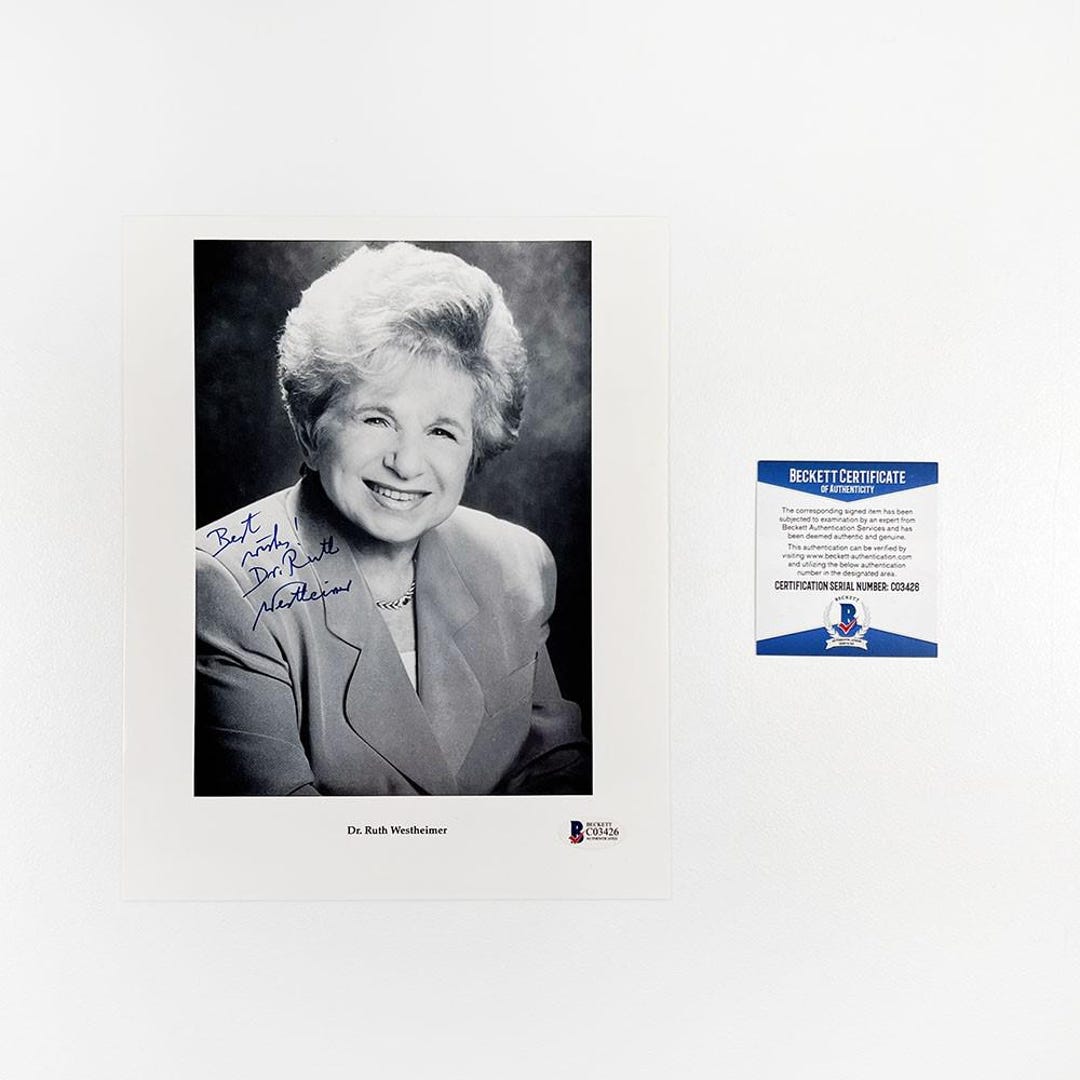 Dr. Ruth Westheimer 8x10 Inch Photo Signed Autographed Authentic ...