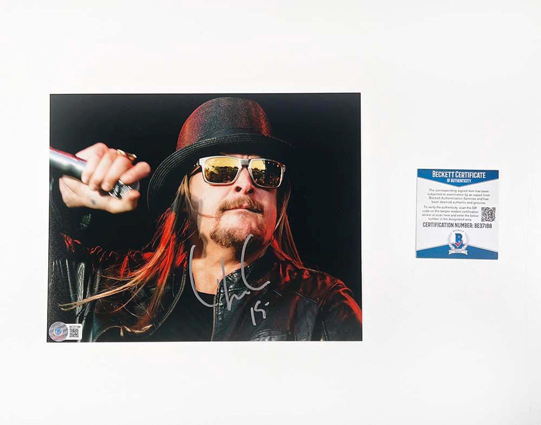 Kid Rock 8x10 Photo Signed Autographed Authentic Beckett BAS COA - Etsy