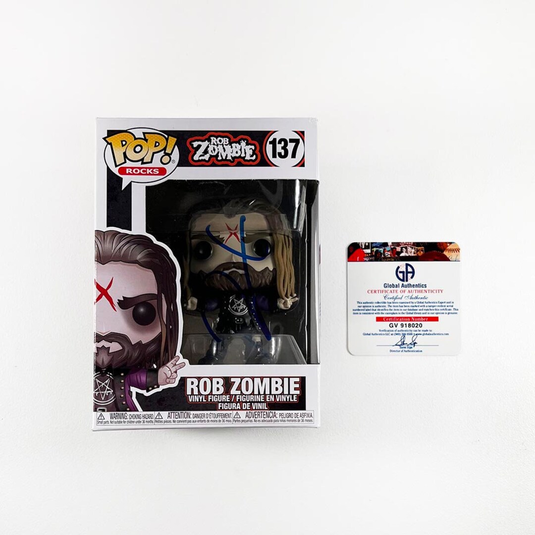 Rob Zombie Funko Pop Signed Autographed Authentic - Etsy