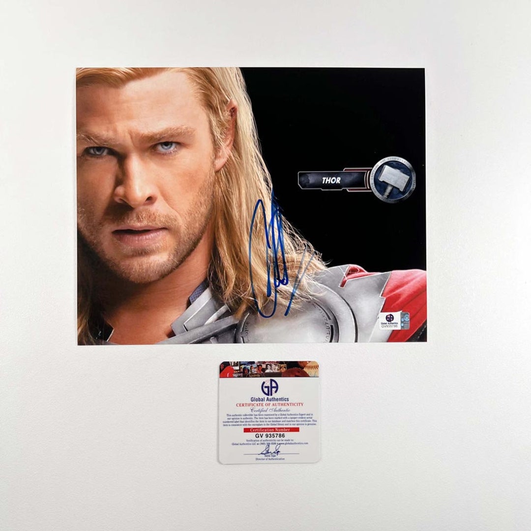 Chris Hemsworth 8x10 Inch Photo Signed Autographed Authentic COA - Etsy